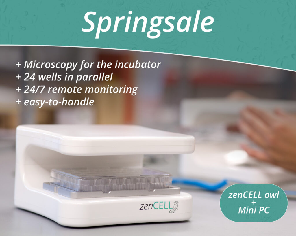 Microscope for the incubator with 24 Channels - zenCELL owl